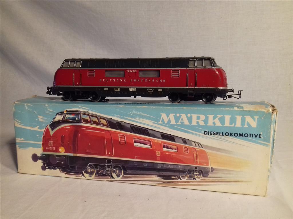 MARKLIN - HO - Loco diesel 3012-7 - 1962 - DB V200 - Très bo... - VENTE ...
