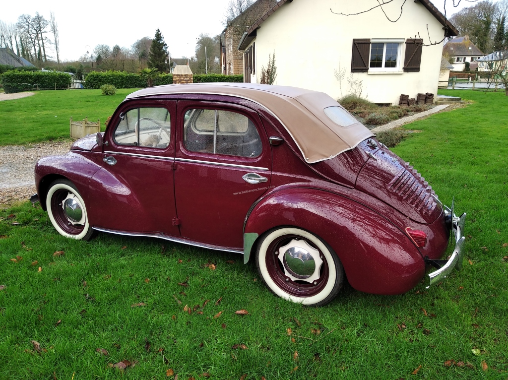 5496 - RENAULT 4CV découvrable 1951 - VENTE DE VÉHICULES DE COLLECTION ...