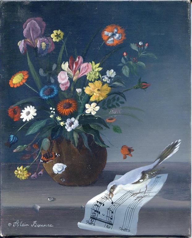 TABLEAUX & ART Alain BONNEC (1952) - huile sur toile, 24... - TABEAUX ...