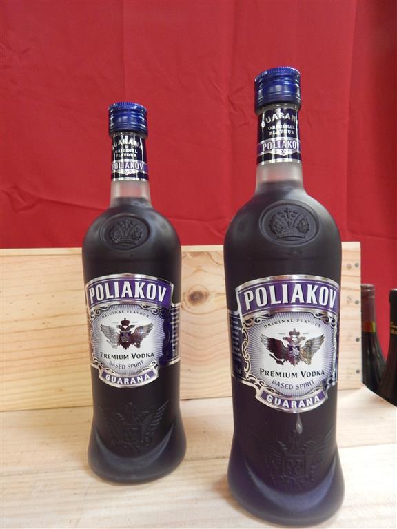 2 Vodka Premium Poliakov Guarana 70 cl 18 % vol. - VENTE DE VINS ...
