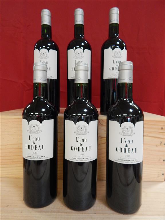 6 St Emilion Grand Cru Château Godeau L'Eau de Godeau 2013 - VENTE DE ...