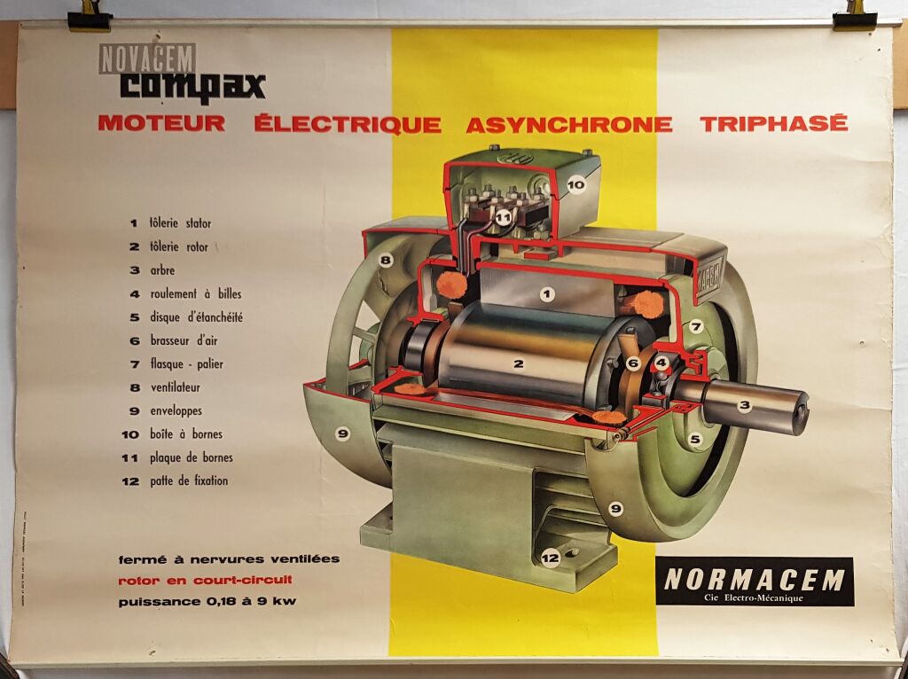 Affichette d' atelier - NORMACEM Compagnie Electro-Magnét... - CARTES ...